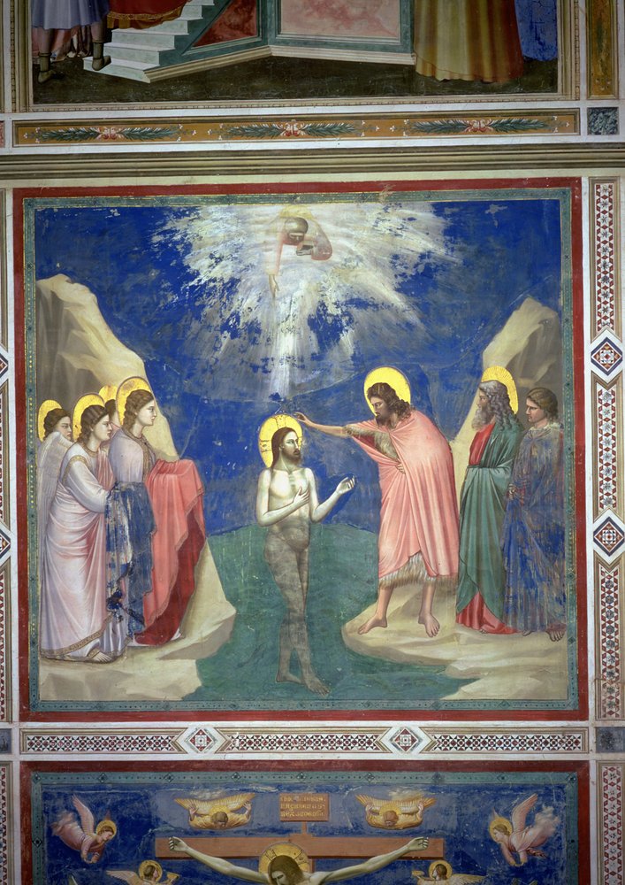 El bautismo de Cristo, c.1305 | Giotto di Bondone